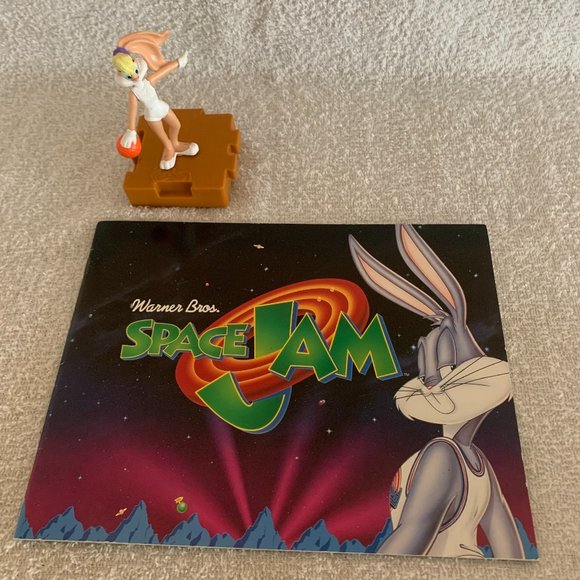 Toys | Vintage 9s Space Jam Sticker Book And Lola Figure | Poshmark